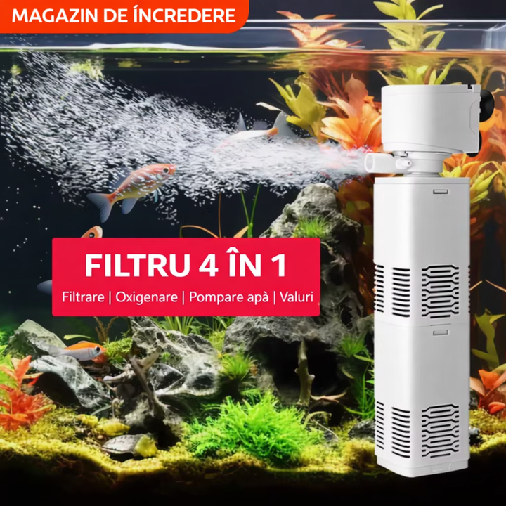 HydroPure JY-800F™ - Filtru Intern Acvariu 20W, 880 L/h, pentru acvari ...