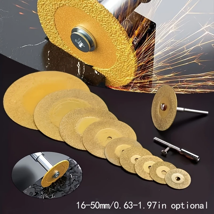 BladePro™ – Set Discuri Diamantate Sinterizate 40mm cu Ax de Fixare (S ...